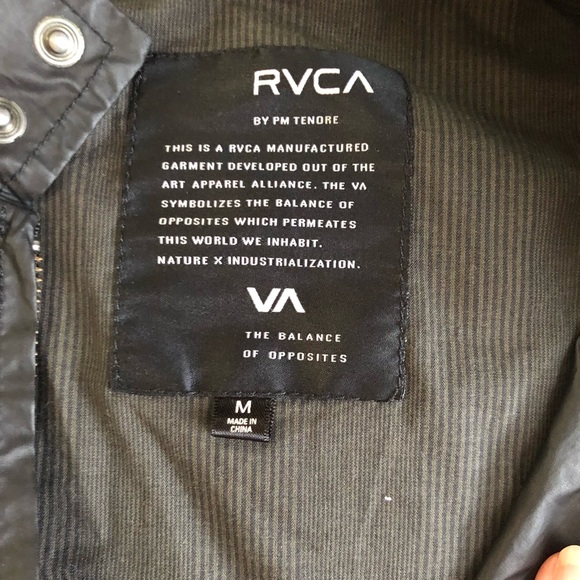 RVCA | Jackets & Coats | Rvca Windbreaker Motorcycle Style Jacket ...